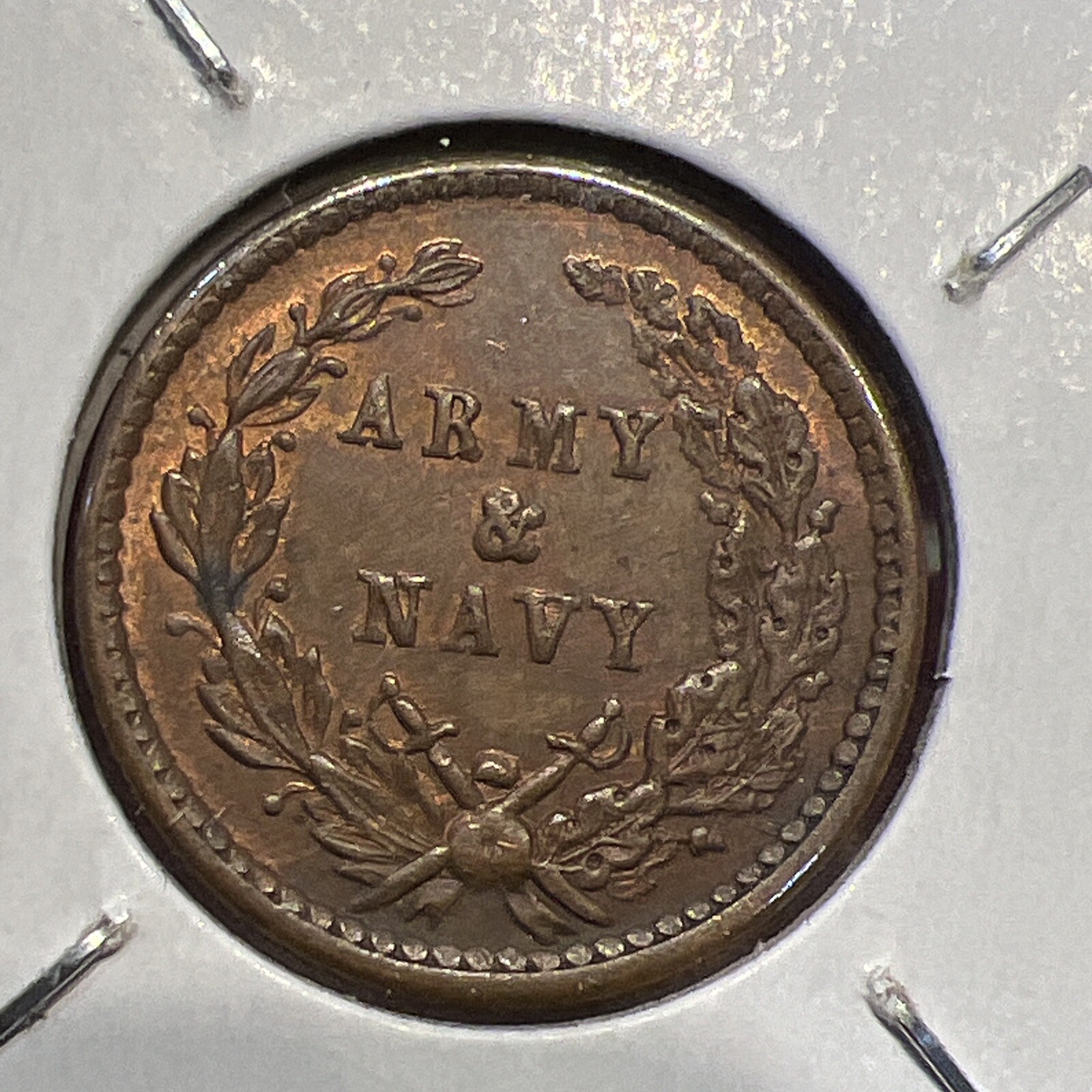 Fuld 167/318a R-5 RB. 1863 Union Shield between Eagles / Army & Navy | eBay