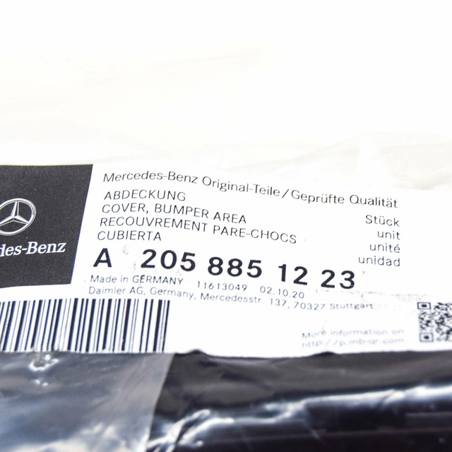 MERCEDES-BENZ C W205 FRONT BUMPER RIGHT GRILLE COVER A2058851223 OEM ...