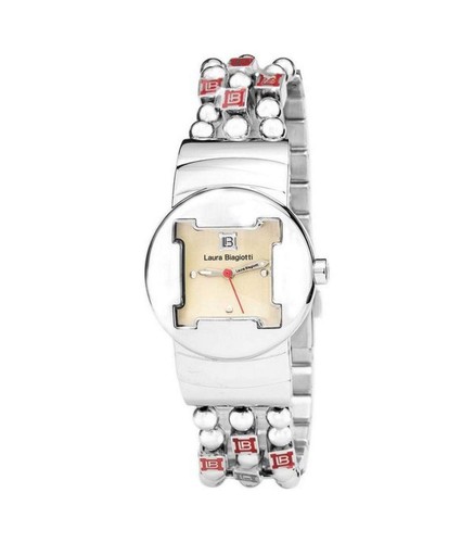 Laura Biagiotti Women's Analogue Quartz Watch with Steel Strap LB0049L ...