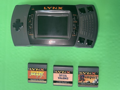 Atari Lynx II Handheld Game Console & Three game carts WORKS! | eBay