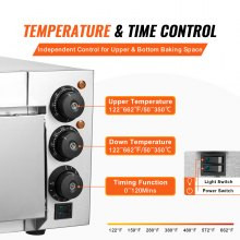 Commercial Electric Countertop Pizza Oven for 0.4m Pizza, Intelligent ...