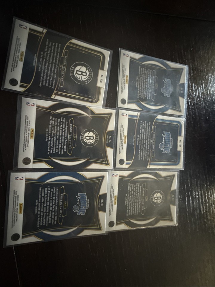 24-25 Panini Select Blue Prizm Lot (6) Tristan da Silva RC Yongxi ...