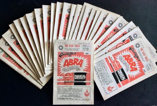 1973 GOODLIFFE'S MAGIC MAGAZINE COLLECTION Abra Cadabra 26 x PARTS ...