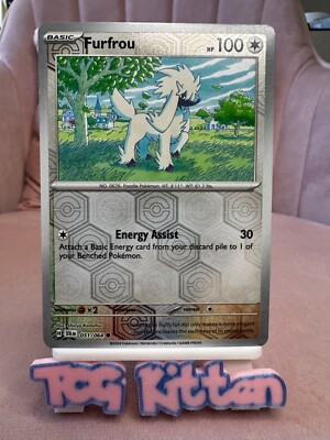 Furfrou 051/064 Reverse Holo Shrouded Fable SFA Pokemon Card NM ...