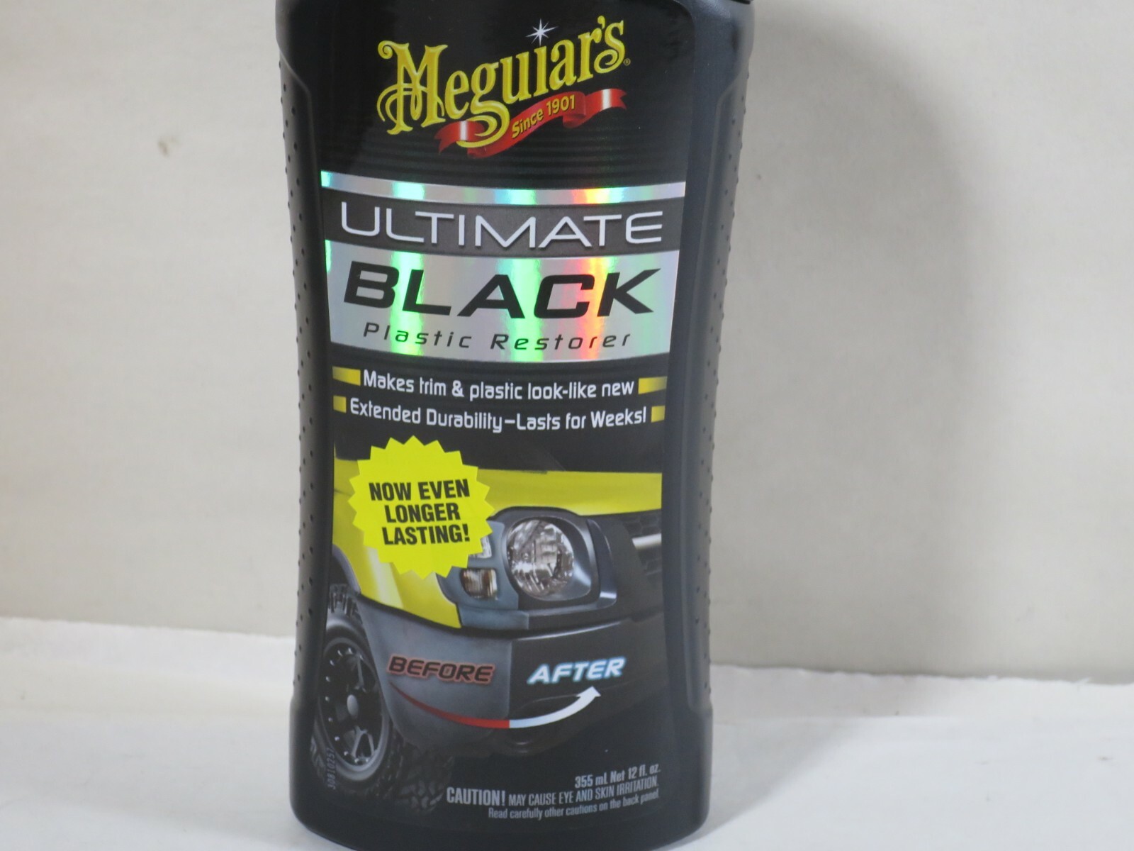 Meguiar's G15812 Ultimate Black Plastic Restorer 12oz Bottle | eBay