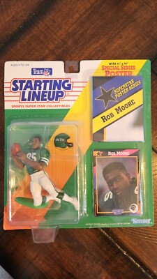 Rob Moore 1992 Starting Lineup Rookie NFL New York Jets with Poster | eBay