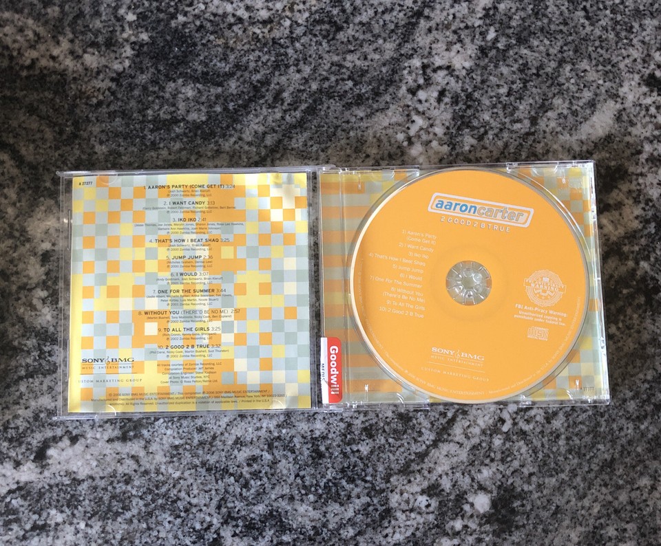 2 Good 2 B True by Aaron Carter (CD, Feb-2006, BMG Special Products ...