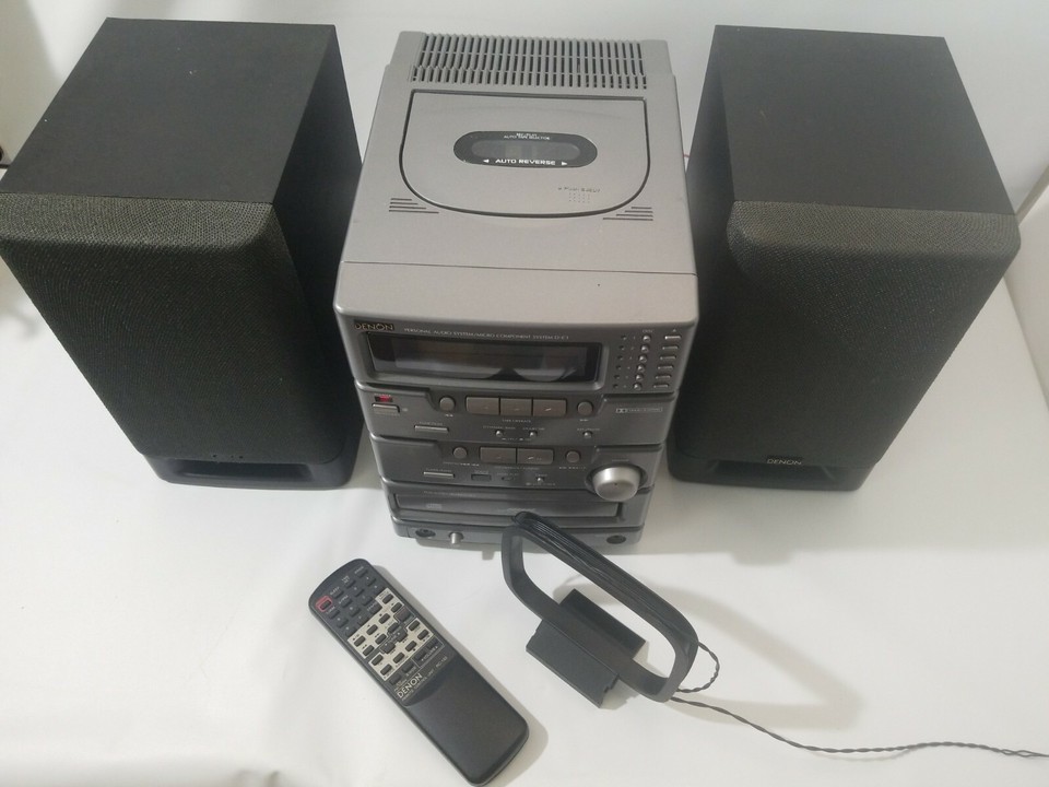 Denon D-C1 Micro Component HiFi Audio System AM/FM Cassette (CD Broke ...