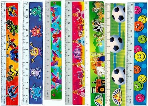 4 piece stationery set ruler pencil sharpener rubber FREE PP UK seller ...