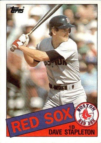 Dave Stapleton 1985 Topps #322 Boston Red Sox | eBay