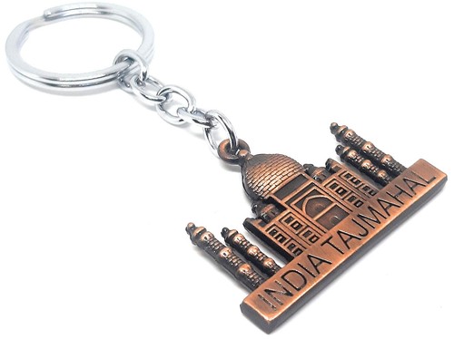 Aura Beautiful Double Sided India Taj Mahal Souvenir Xmas Gift Keychain ...