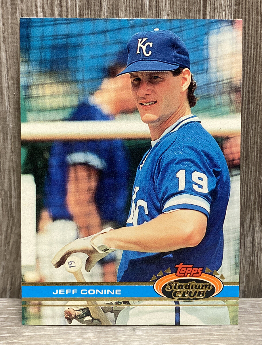 Jeff Conine - 1991 Topps Stadium Club #578 - Kansas City Royals ...