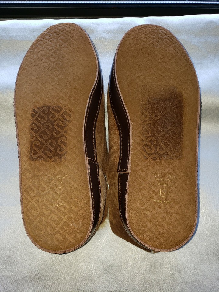 ROSS & SNOW Kristina Genuine Shearling Slippers Sz 9 | eBay