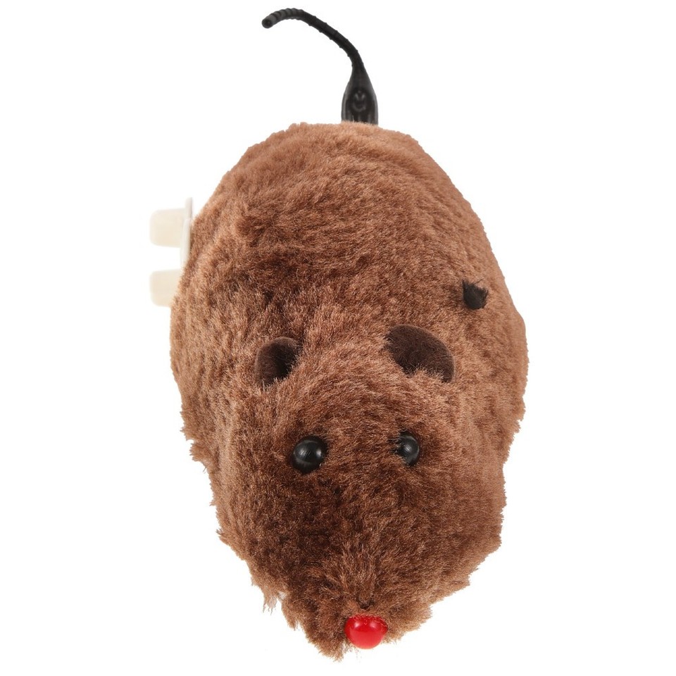 Plush Wind up Running Animal Toy Moving Mouse Toy Party Chaser Toy ...