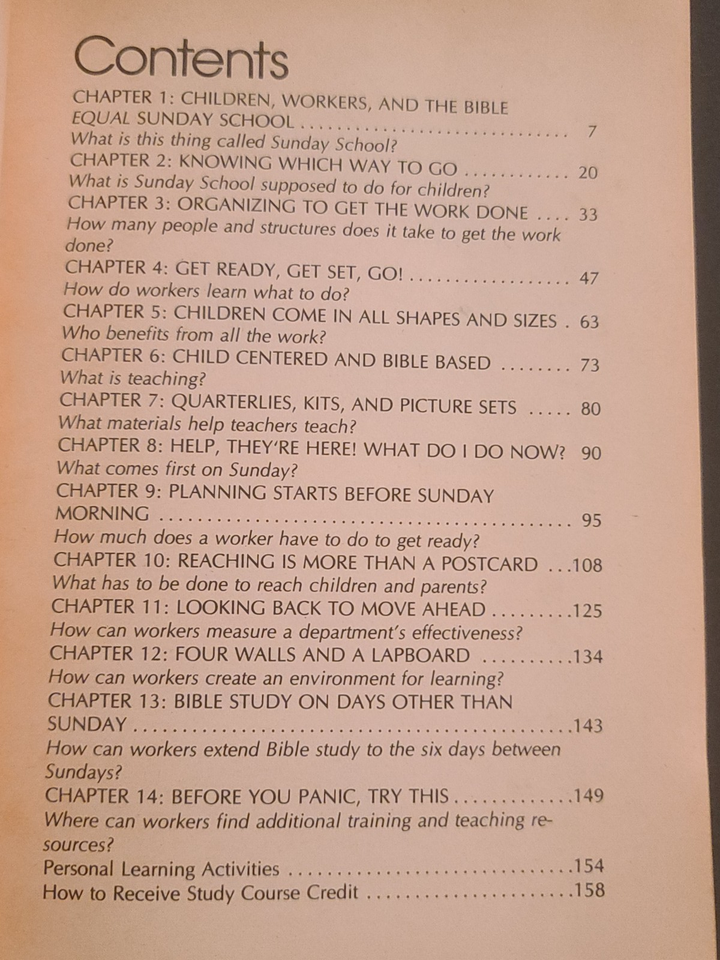 Basic Children's Sunday School Work: A Course Book for Sunday School ...