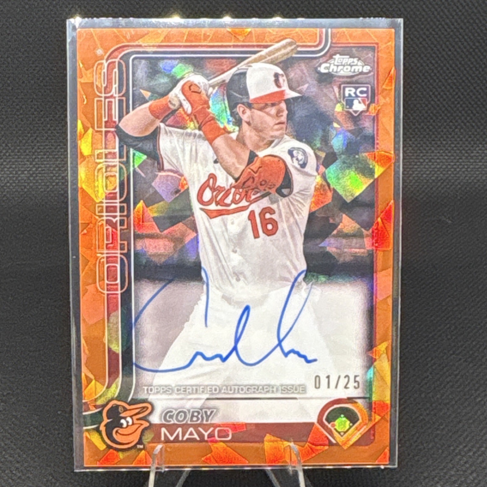 Coby Mayo 2025 Topps Chrome Sapphire Edition #RA-CMA Rookie Autographs ...