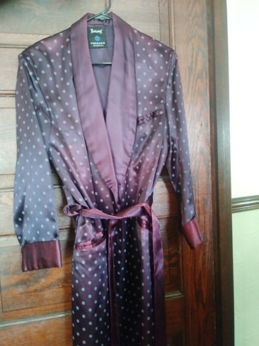 Vintage 1940s Mens luxury lounge robe - Gem
