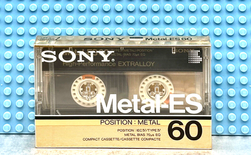 SONY METAL ES 60 1986 EUROPE TYPE IV BLANK CASSETTE TAPE (1) (SEALED ...