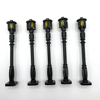 LEGO Bulk lot of 5 Black Street lights city town lamp post | eBay