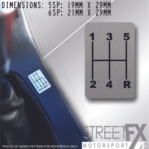 GEAR KNOB H-Pattern Shifter Sticker Decal Gearbox JDM V8 4x4 ...