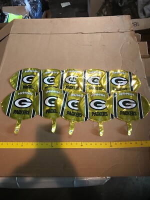 Lot Of 10 Green Bay Packers NFL Football 8”x10” Inflatable Balloons ...