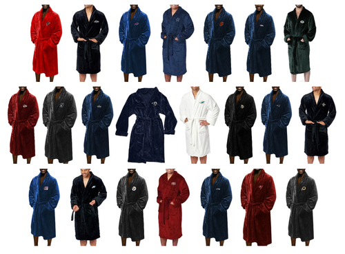 NFL Silk Touch Bath Robe Men's 26" x 47" | eBay