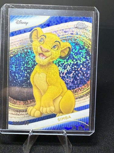 Simba 2025 Topps Chrome Disney Blue Mini DIAMOND/150 Lion King Ssp 🔥 🔥 ...