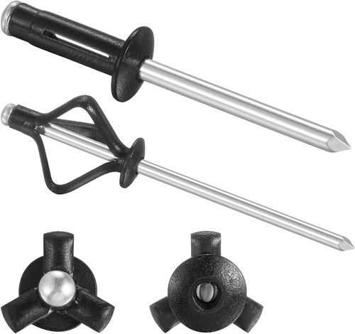 (180 pcs) Tri-Fold Rivets Assortment 3/16 * 1/2，Tri Grip 3/16*1/2 ...