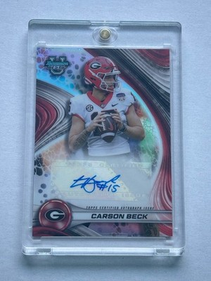 2024 Bowman's Best U - Carson Beck Best of 2024 Autograph #BOA-CBE | eBay