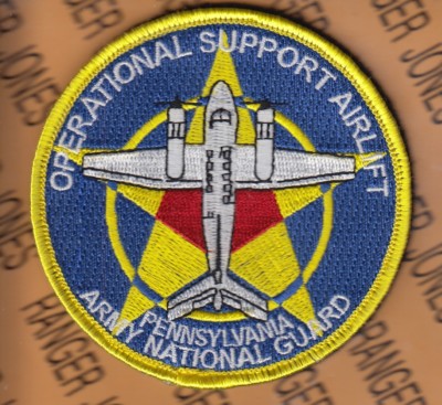 US Army OSAA Operational Spt Airlift Agency Aviation PA ARNG 3.5" patch ...