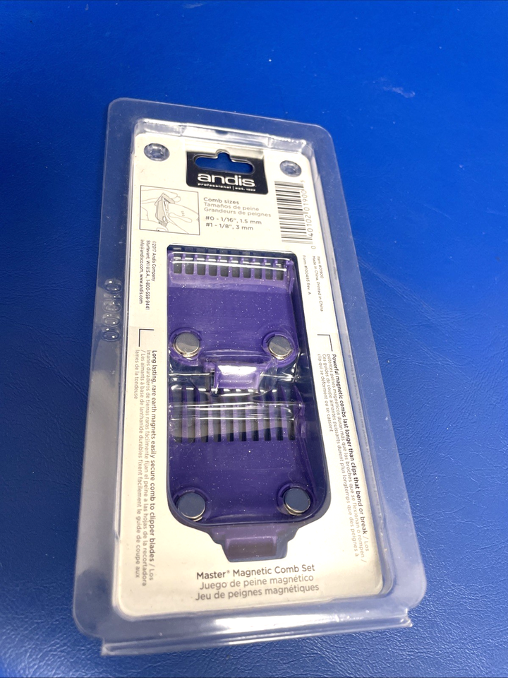 Andis #01900 Master Magnetic Clipper Guard Guide Purple Comb Set | eBay
