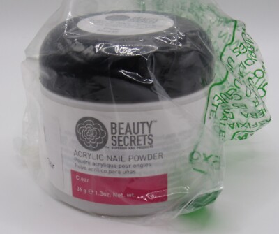 BEAUTY SECRETS CLEAR ACRYLIC NAIL POWDER CLEAR #330 | eBay