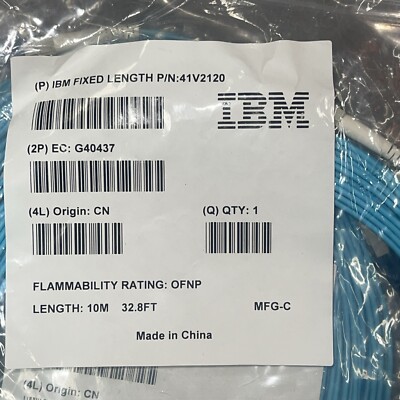 LOT OF 2 IBM 41V2120 10M fiber CABLE | eBay