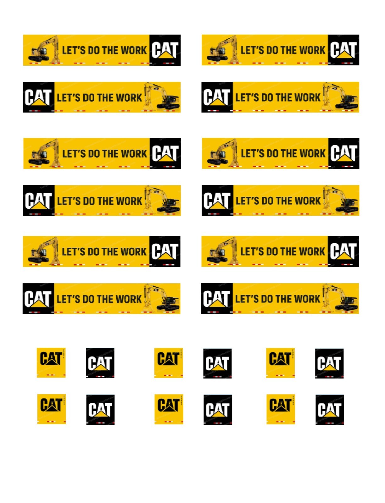 N Scale Truck / Trailer Decals " Caterpillar " ( for 45' Trailers ) | eBay