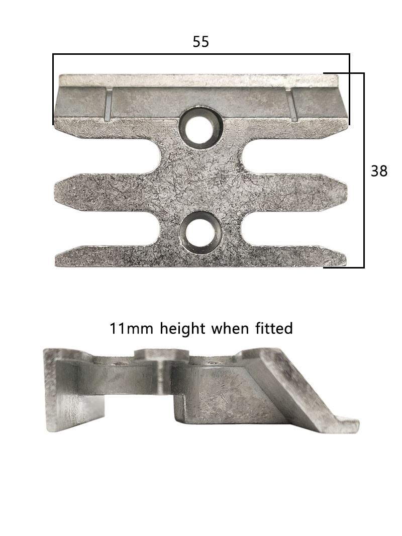 Avocet WKM080T or Erk080m Keep Plate Striker Mushroom UPVC Window Lock ...