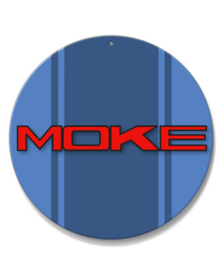 Mini Moke Emblem Round Aluminum Sign - Aluminum - 14 colors - Made in ...