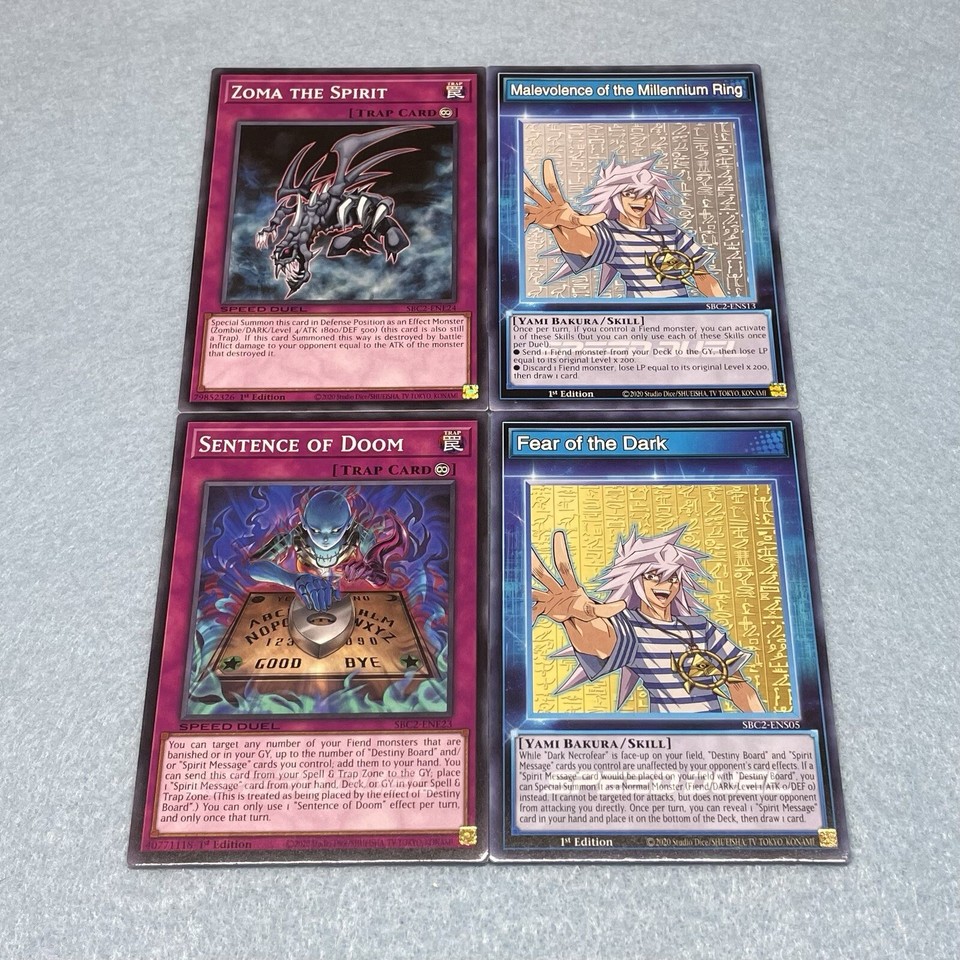 Yugioh Yami Bakura 72 Card Destiny Board Deck Dark Necrofear Spirit ...