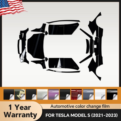 Tesla Model S 2021-2025 Precut PPF Color Changing Film Paint Protection ...