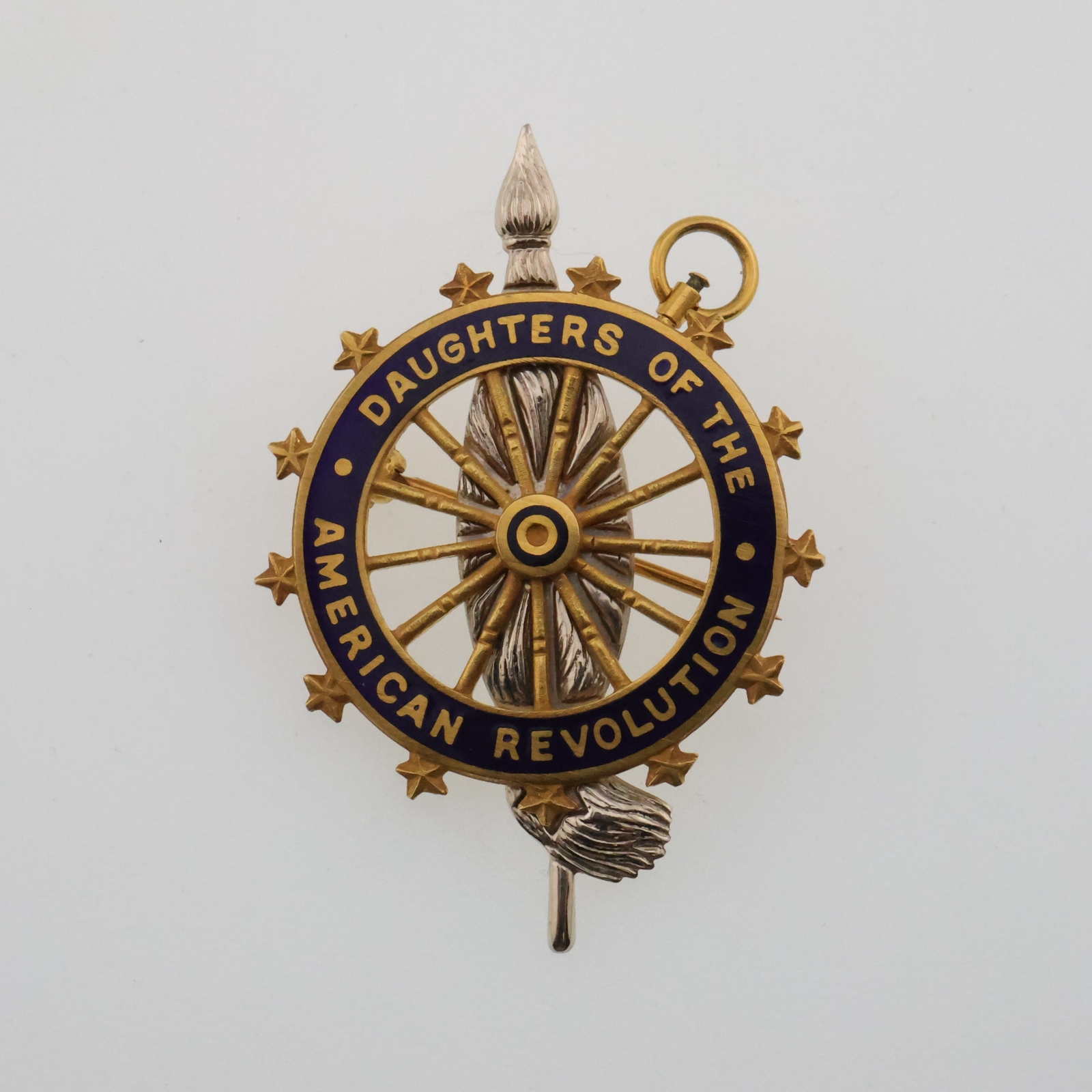 14k Yellow/White Gold Daughters of the American Revolution Pin/Pendant ...