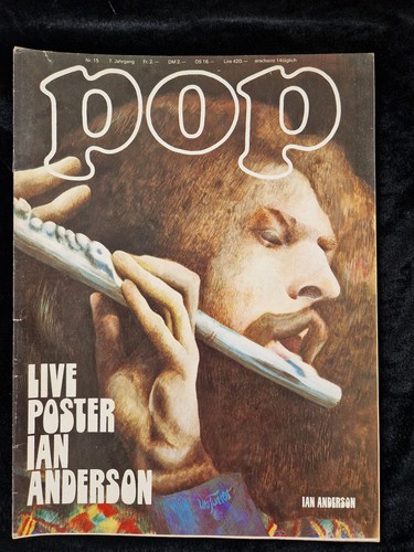 Pop Musikzeitschrift 7. Jahrgang Nr 15 mit großem Poster von Ian ...