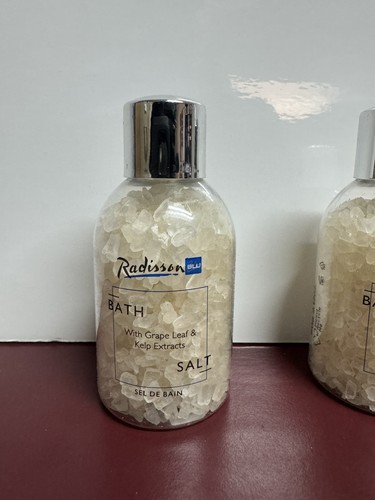 5 PACK lot Radisson Bath Salts White Grape Leaf Kelp Travel Size 60g ...