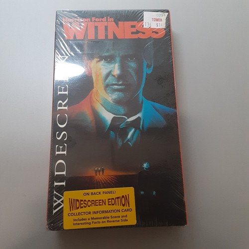 Witness w/Harrison Ford Widescreen Edition (VHS, 1998) NEW Sealed ...