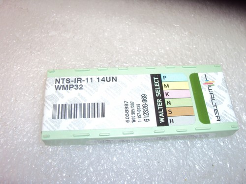 (10) Walter Valenite NTS-IR-11 14UN Gr. WMP32 Carbide Indexable ...