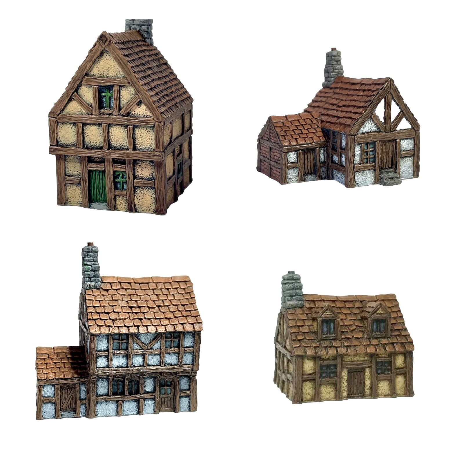 N Gauge Rural Buildings. Set Of 4 Timber framed Buildings UNPAINTED ...