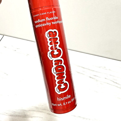 Hismile Candy Cane Flavored Toothpaste Fluoride Anticavity 2.1 oz NEW ...