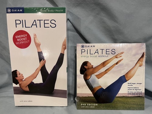 Gaiam Pilates DVD & VHS Energy Boost Workout Set Sealed & New | eBay