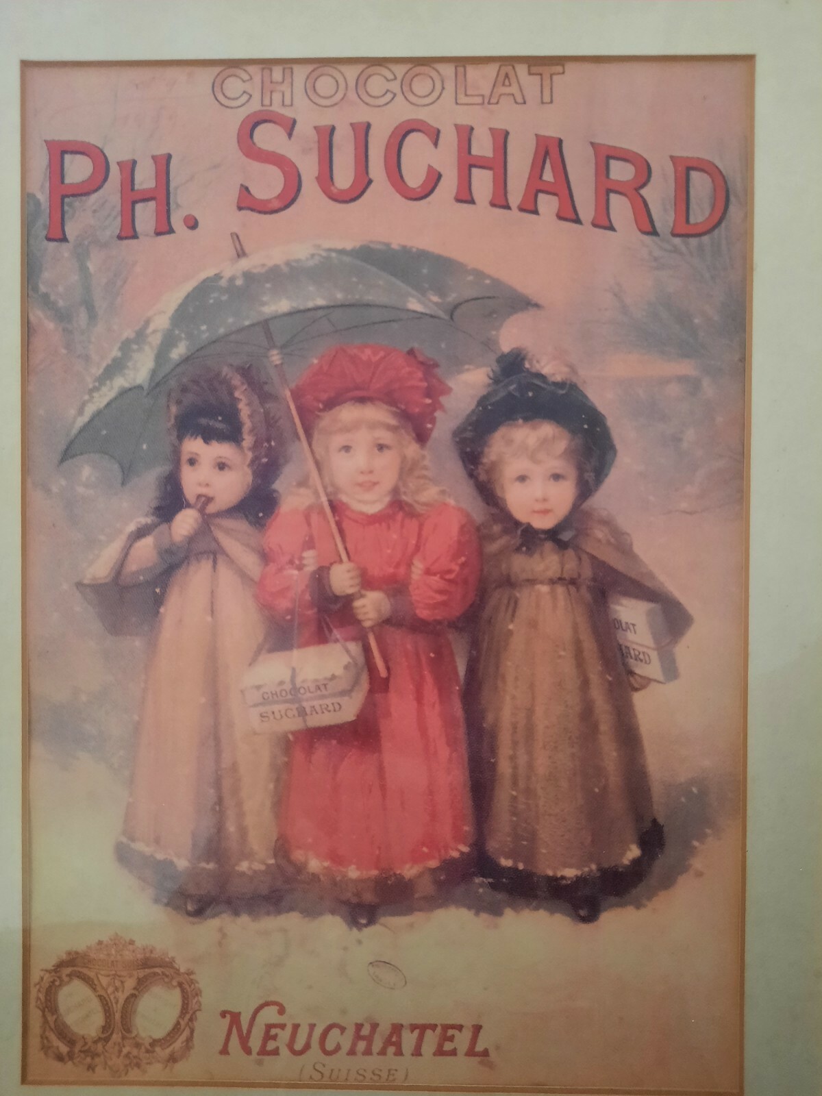 Advertising Vintage Photo Chocolat PH.SUCHARD Neuchatel suisse,Rare | eBay