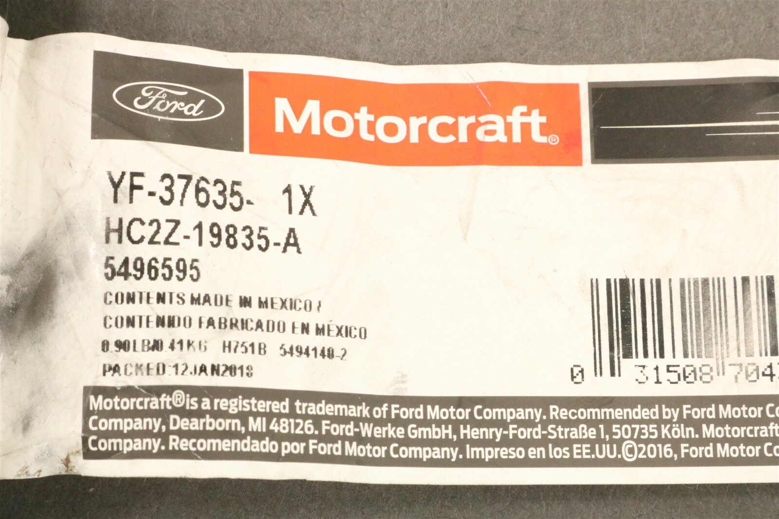 NEW Motorcraft A/C Refrigerant Suction Hose YF-37635 Ford E350 6.2L V8 ...