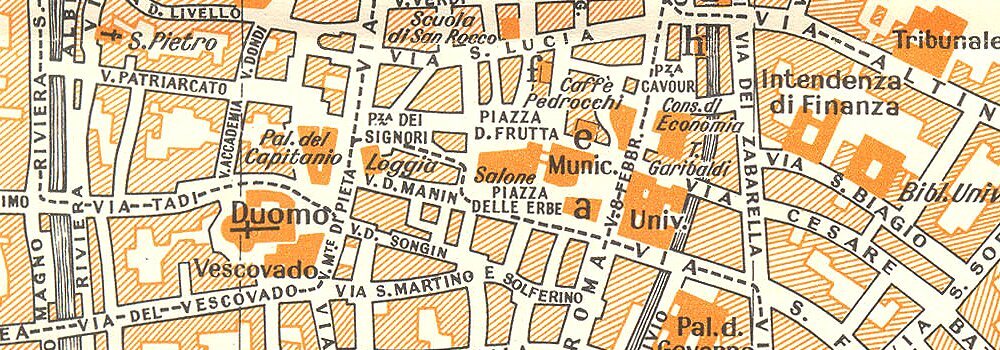 Padua City Centre Map Of York Downtown Map Padua | Touring Club