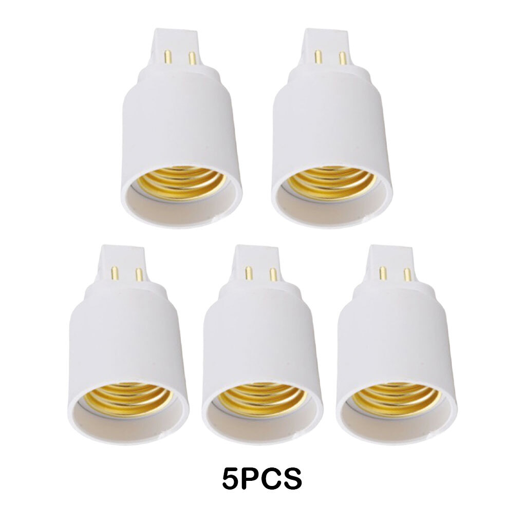 5x E27 To G24 Lamp Base Socket Converter With Flame-Retardant Flame ...